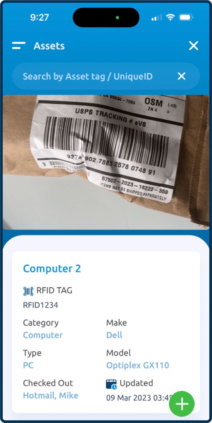 Mobile Barcode Scanning for Assets