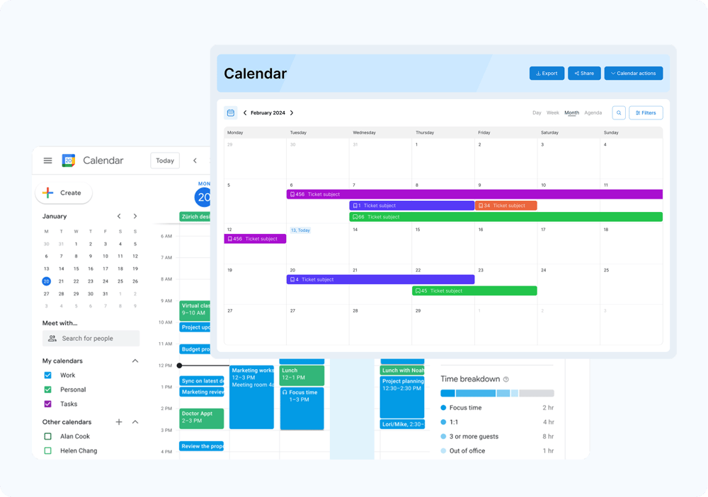 Team Calendar - Product Page
